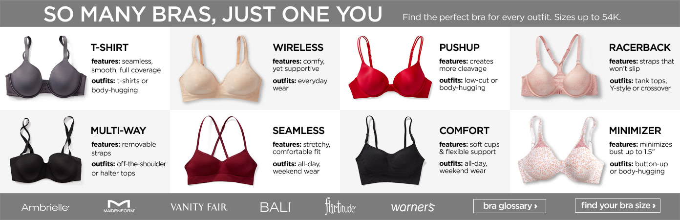 Women's Bras | Push-up & Wireless Bras for Women | JCPenney