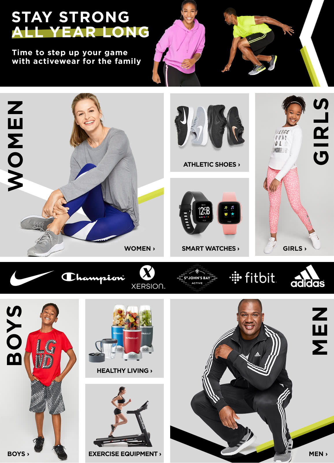 Stay strong all year long. Time to step up your game with activewear ...